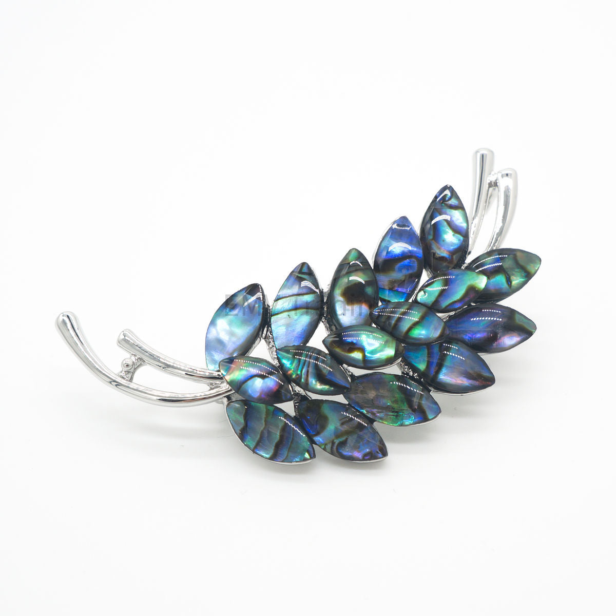 NEW - Abalone Shell Brooch - Feather – Aolani Hawaii