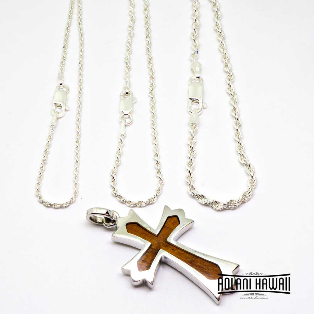 Sterling Silver Rope Chain – Aolani Hawaii