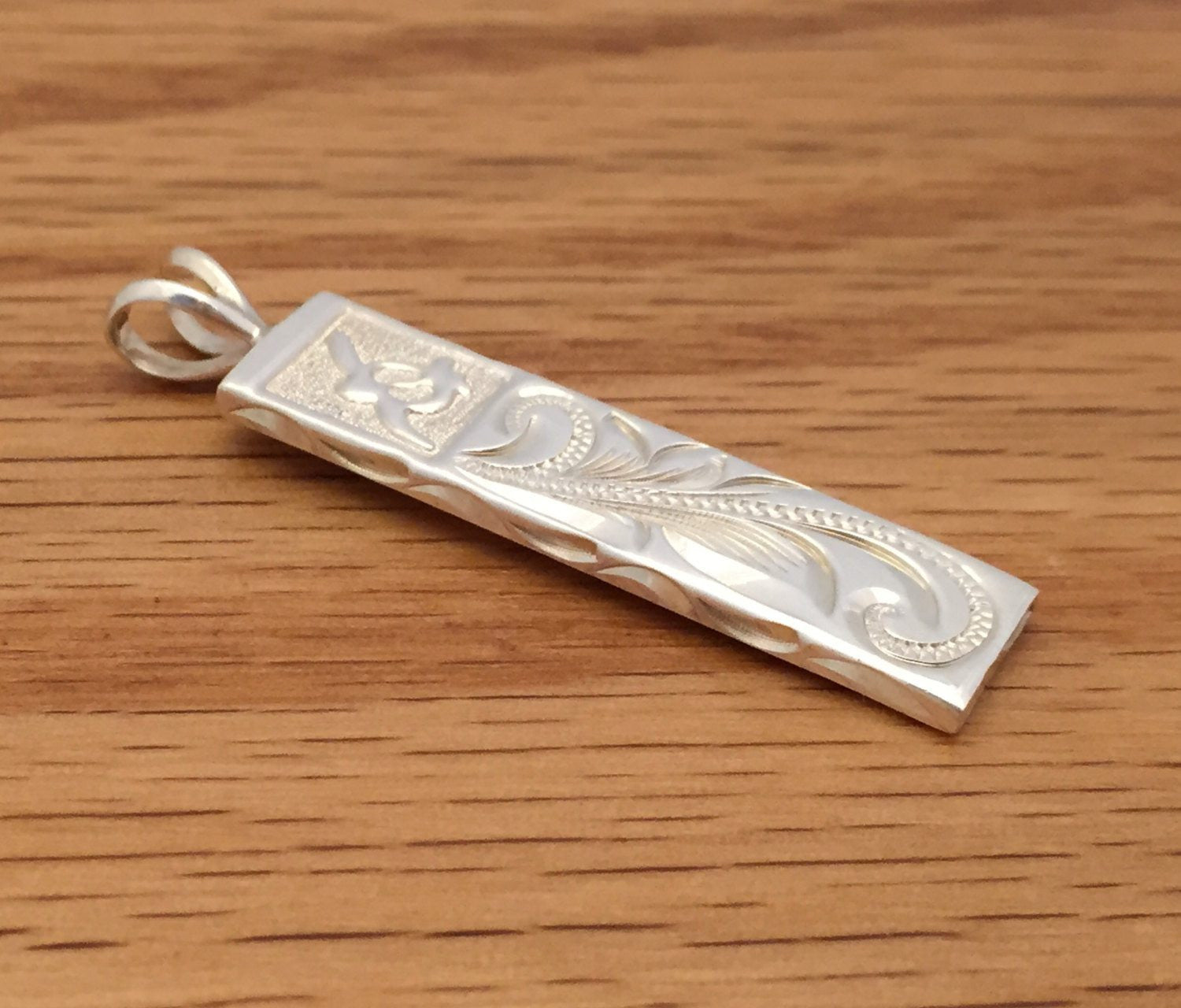 Sterling Silver Hawaiian Pendant With Honu (6mm--10mm x 2mm thickness ...